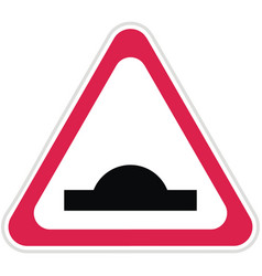 Zebra crossing traffic sign on white background Vector Image