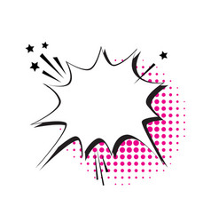 Comic speech bonus chat bubble pop art style text Vector Image