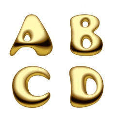 Wood alphabet letters Royalty Free Vector Image