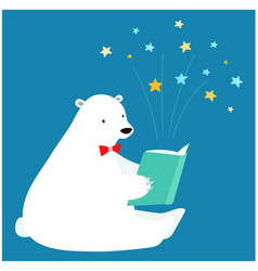 Polar bears love and ice cream Royalty Free Vector Image