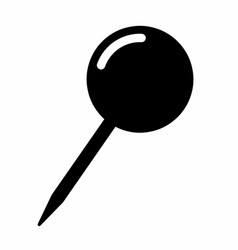 Push pin icon Royalty Free Vector Image - VectorStock