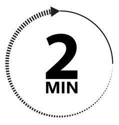 5 minutes timer stopwatch or countdown icon time Vector Image