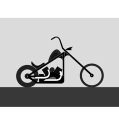 Chopper motorcycle Royalty Free Vector Image - VectorStock