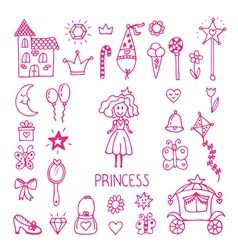Princess has arrived label Royalty Free Vector Image