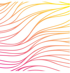 Color hand-drawing wave sunny background gradient Vector Image