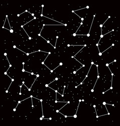 Set of zodiac constellations Royalty Free Vector Image