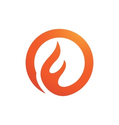 Music fire logo icon design Royalty Free Vector Image