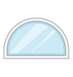 Round window frame icon cartoon style Royalty Free Vector