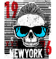 Two faced skull Royalty Free Vector Image - VectorStock