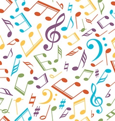 Colourful notes seamless pattern Royalty Free Vector Image