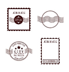 Stamp mail Royalty Free Vector Image - VectorStock