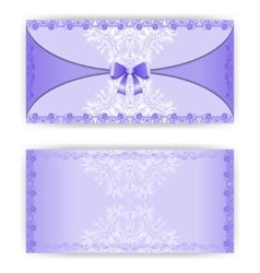 Paper horizontal invitation card Royalty Free Vector Image