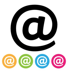 Email sing icon symbol pictograph isolated Vector Image