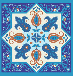 Colorful ornamental pattern in eastern style Vector Image