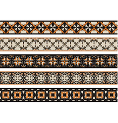 Ethnic borders Royalty Free Vector Image - VectorStock