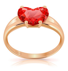 Diamond frame with ruby Royalty Free Vector Image