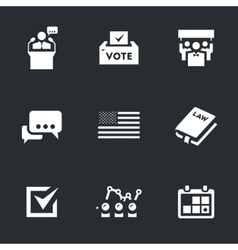 Usa election voting map Royalty Free Vector Image