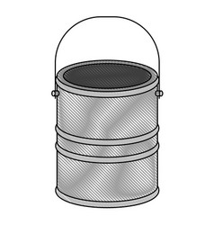 Paint bucket spilling in degraded purple to blue Vector Image