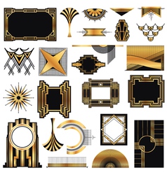 Art deco frame vector by AZZ - Image #11980 - VectorStock