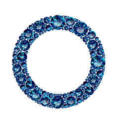 Set of realistic diamonds with different cuts Vector Image