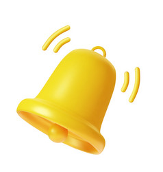 Ring bell cartoon Royalty Free Vector Image - VectorStock