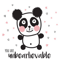 Hello panda Royalty Free Vector Image - VectorStock