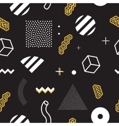 Memphis design seamless pattern Royalty Free Vector Image