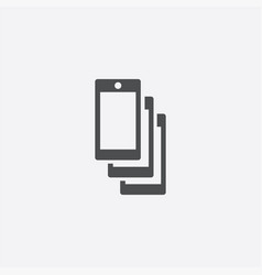 Mobile device components icon set Royalty Free Vector Image
