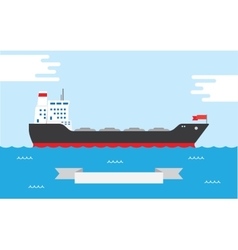 Cargo vessels and tankers shipping delivery bulk Vector Image
