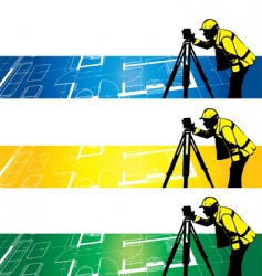 Isometric surveying measuring equipment level Vector Image