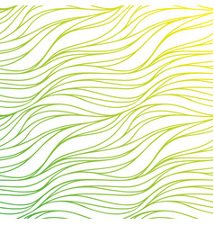 Color hand-drawing wave sunny background gradient Vector Image