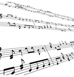 Music notes flowing musical note key composition Vector Image