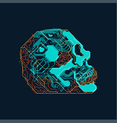 Skeleton scan Royalty Free Vector Image - VectorStock