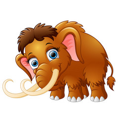 Mammoth cartoon Royalty Free Vector Image - VectorStock
