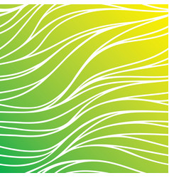 Color hand-drawing wave sunny background gradient Vector Image