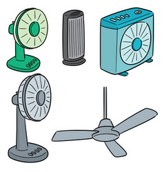 Pedestal fan cartoon isolated Royalty Free Vector Image