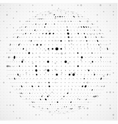 Grey geometrical abstract dot pattern background Vector Image