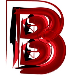 D letter pink bling girly Royalty Free Vector Image