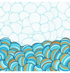 Seamless wave pattern background Royalty Free Vector Image