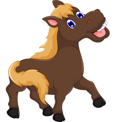 Cute goat cartoon posing Royalty Free Vector Image