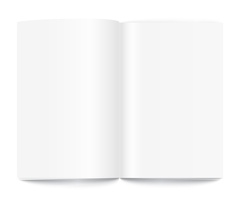 Open paper book with the bookmark Royalty Free Vector Image