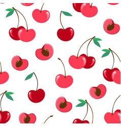 Red cherry Royalty Free Vector Image - VectorStock