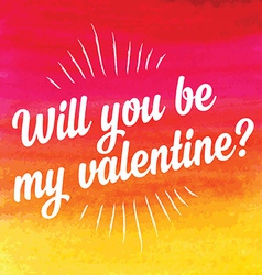 Valentines day postertypography love quote Vector Image