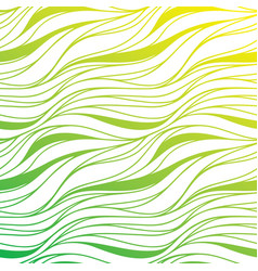 Color hand-drawing wave sunny background gradient Vector Image
