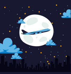 Night sky Royalty Free Vector Image - VectorStock
