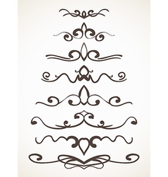 Calligraphic design elements Royalty Free Vector Image