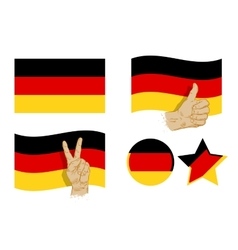 Hand gesture peace sign symbol sketch Royalty Free Vector