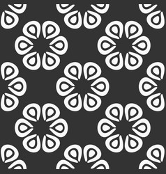 Seamless flowers pattern repeating geometric Vector Image