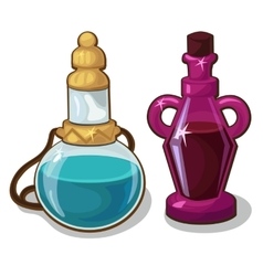 Bottle of green elixir Royalty Free Vector Image