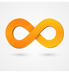 Blue abstract infinity endless symbol and icon Vector Image